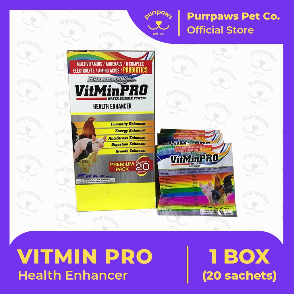 VitMin PRO Water Soluble Powder Battlecock (20g x 20 Sachet) | Shopee ...