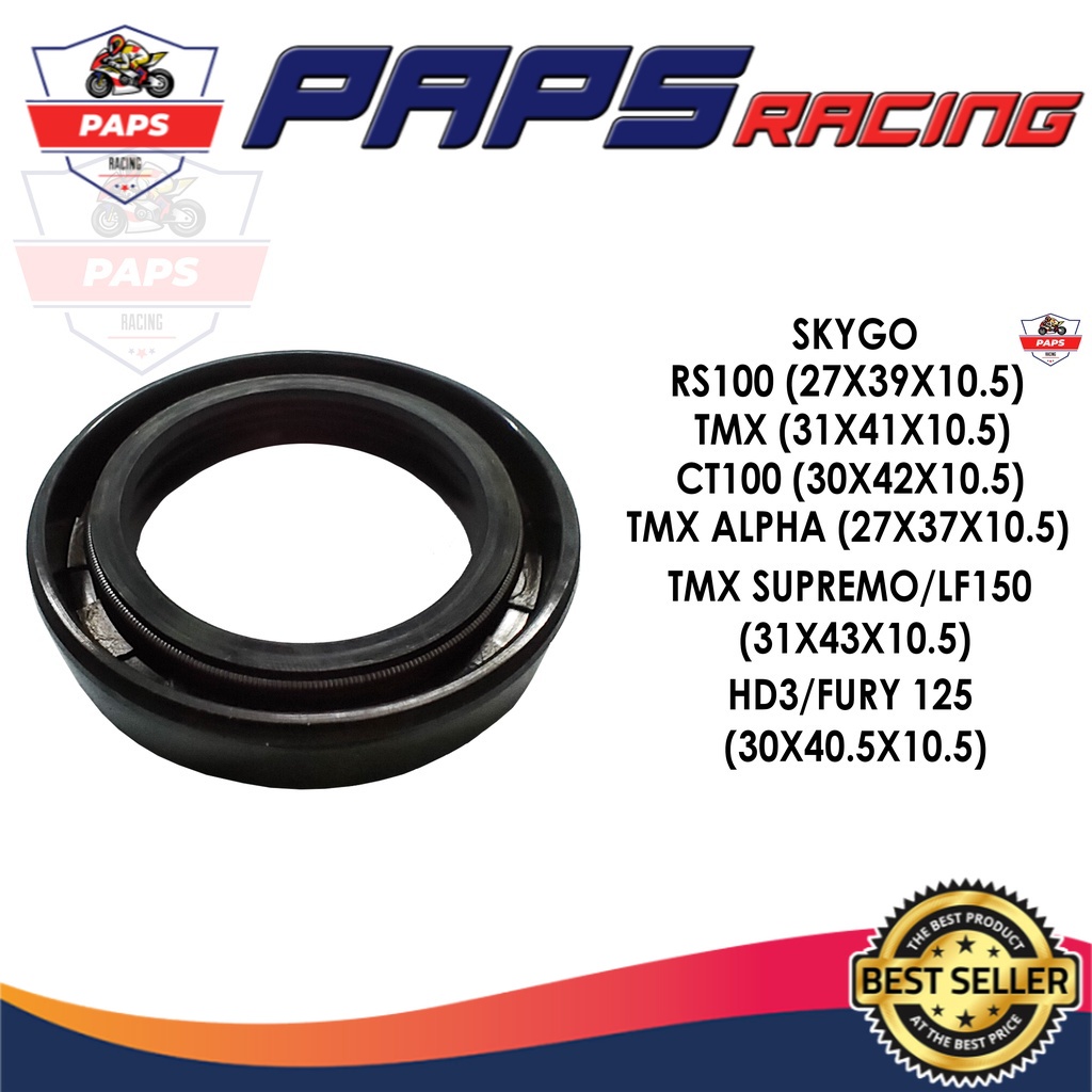 Motorcycle FRONT SHOCK OIL SEAL 1 PC.(OS) TMX/SUPREMO/TMX/RS100/HD3 ...