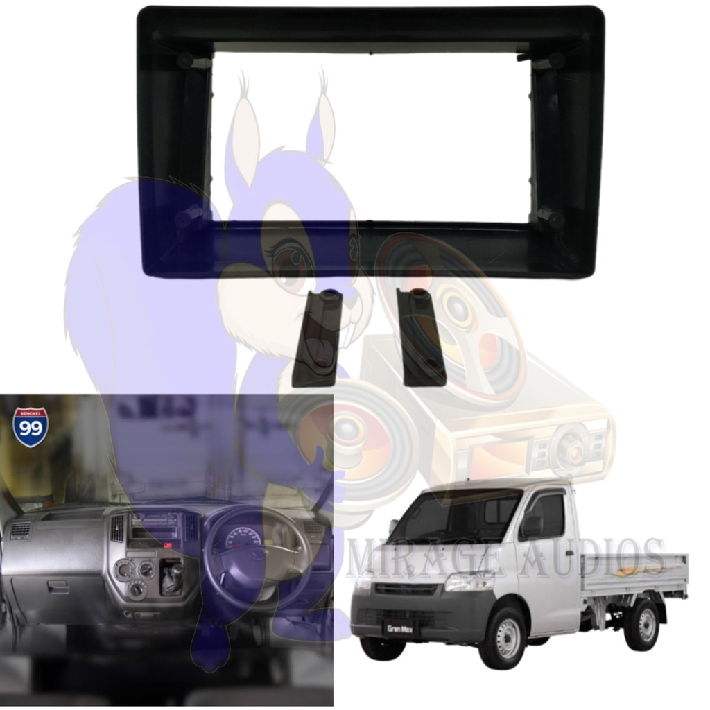 Frame Head Unit Android Panel Daihatsu Granmax Gran Max Bezel-Less 9 ...