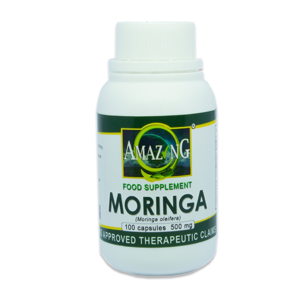 Moringa Capsules-Amazing Food Supplement Malunggay 500mg Bottle of 100 ...