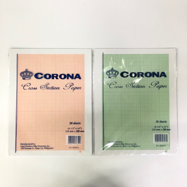 Corona Cross Section Paper | Shopee Philippines