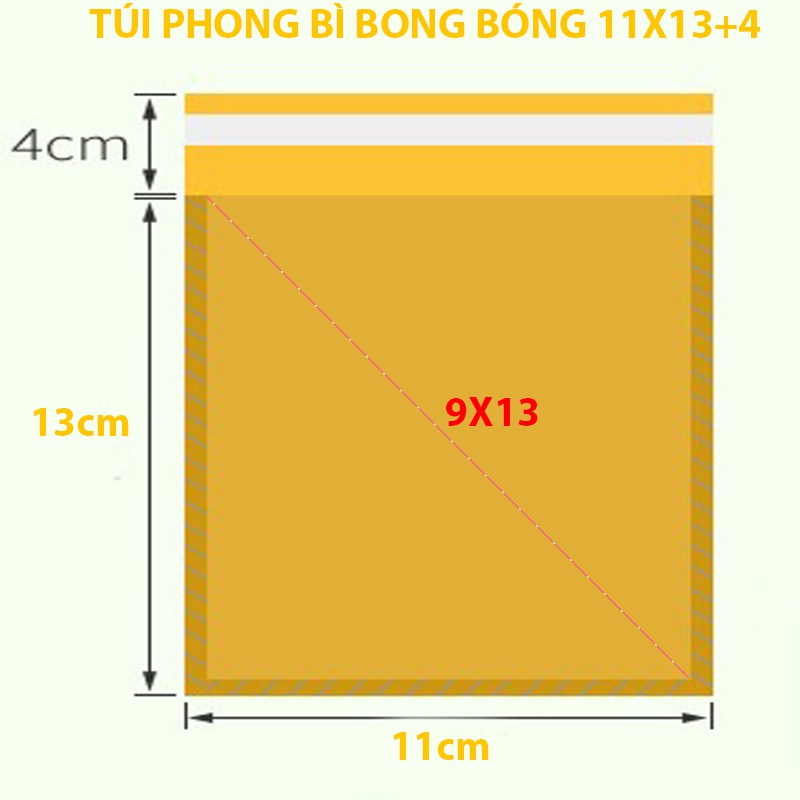 Bubble-lined envelope bag for packing sealing tape 11x13+4cm - Set of ...