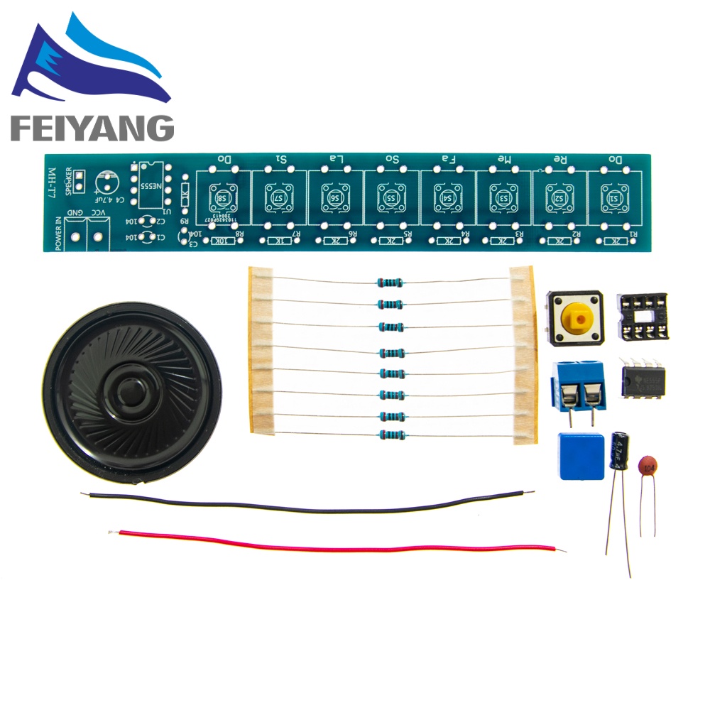 diy electronic kit set NE555 keyboard kit Eight notes DIY electronic ...