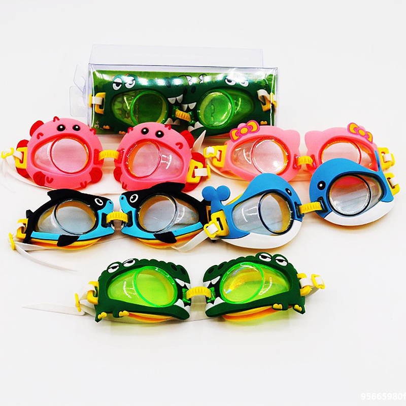 One-piece cartoon kids swimming goggles swimming goggles diving ...