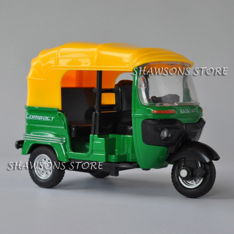 1:14 Scale Diecast Motorcycle Model Bajaj Auto Motor Bike Tricycle Taxi ...
