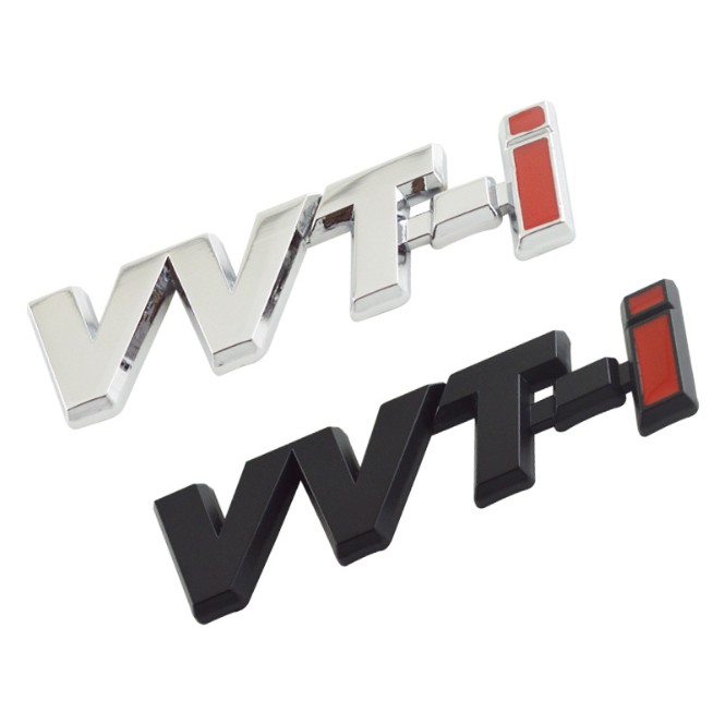 3D VVTI Car Stickers VVT-i Letter Car Logo Emblem 7.3MM*1.8MM | Shopee ...