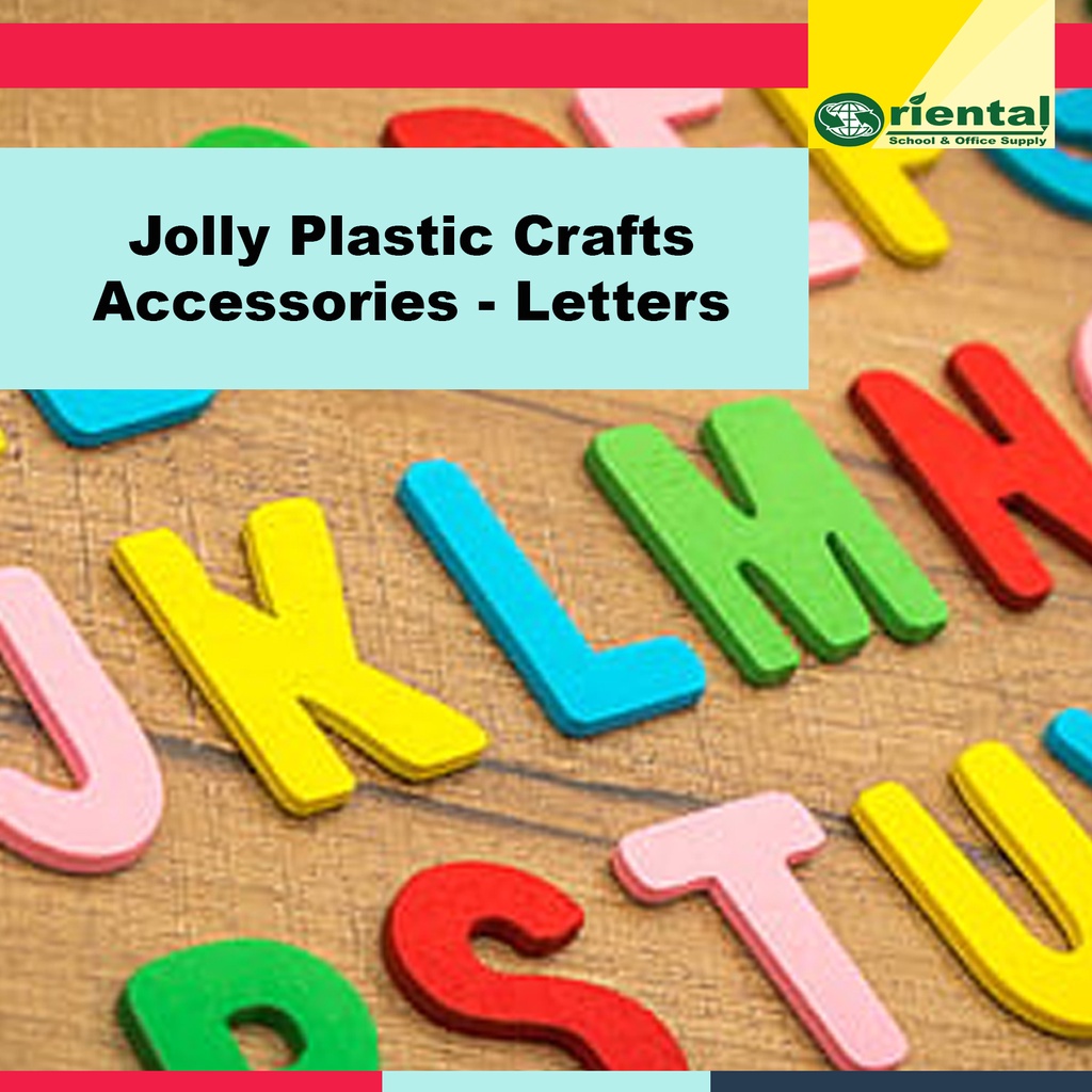 Jolly Plastic Crafts Accessories - LETTERS / Plastic Alphabets for Arts ...