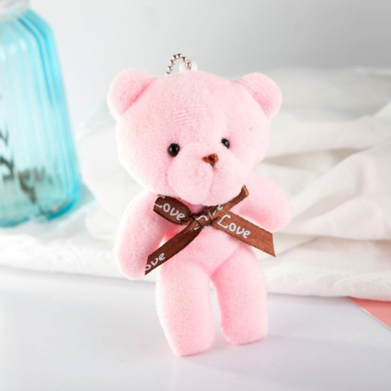 ON HAND 12cm 4.7inch Mini Teddy Bears Ribbon Stuffed Animal Toy ...