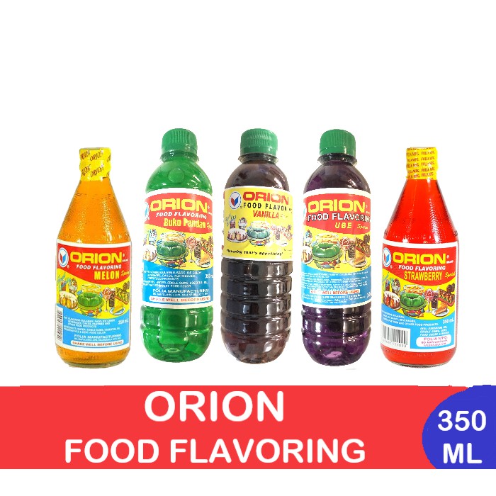 Orion Food Flavor Extract 350ML (Vanilla, Buko Pandan, Ube, Melon ...