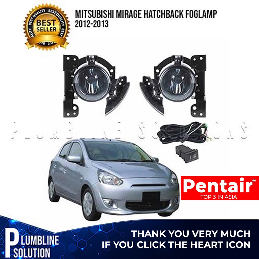 Pentair MS431 Mitsubishi Mirage Hatchback 2012 2013 2014 2015 Fog Light ...