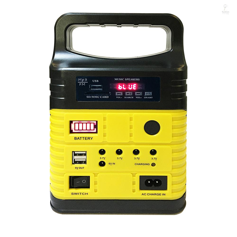 FLP Portable Solar Generator Outdoor Camping Illumination System BT MP3 ...