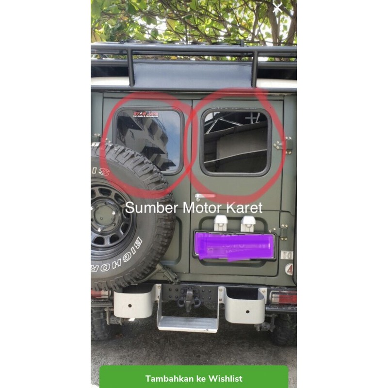 Hardtop FJ/BJ40 2F Rear Door Glass Rubber Young Year | Shopee Philippines