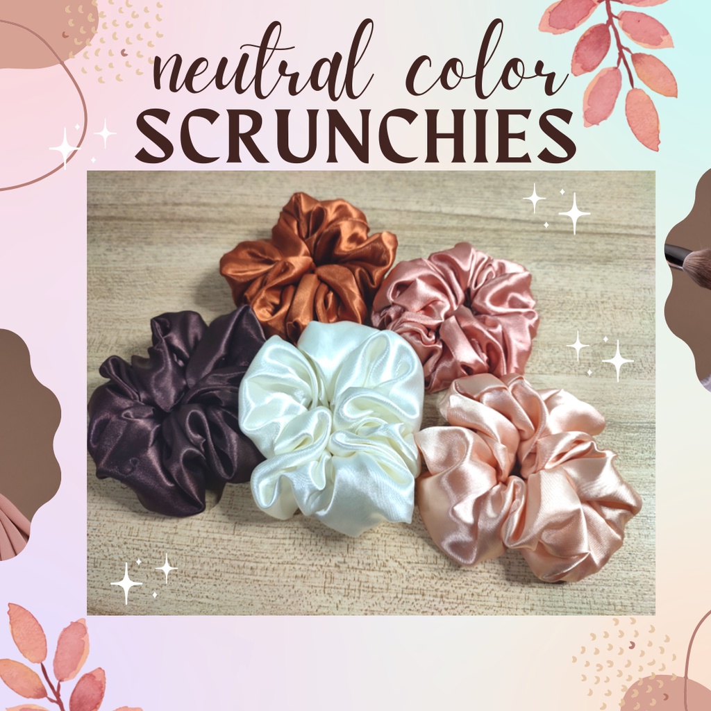 Neutral Color Scrunchies | High Quality | Gift Ideas | Fashion Trend ...