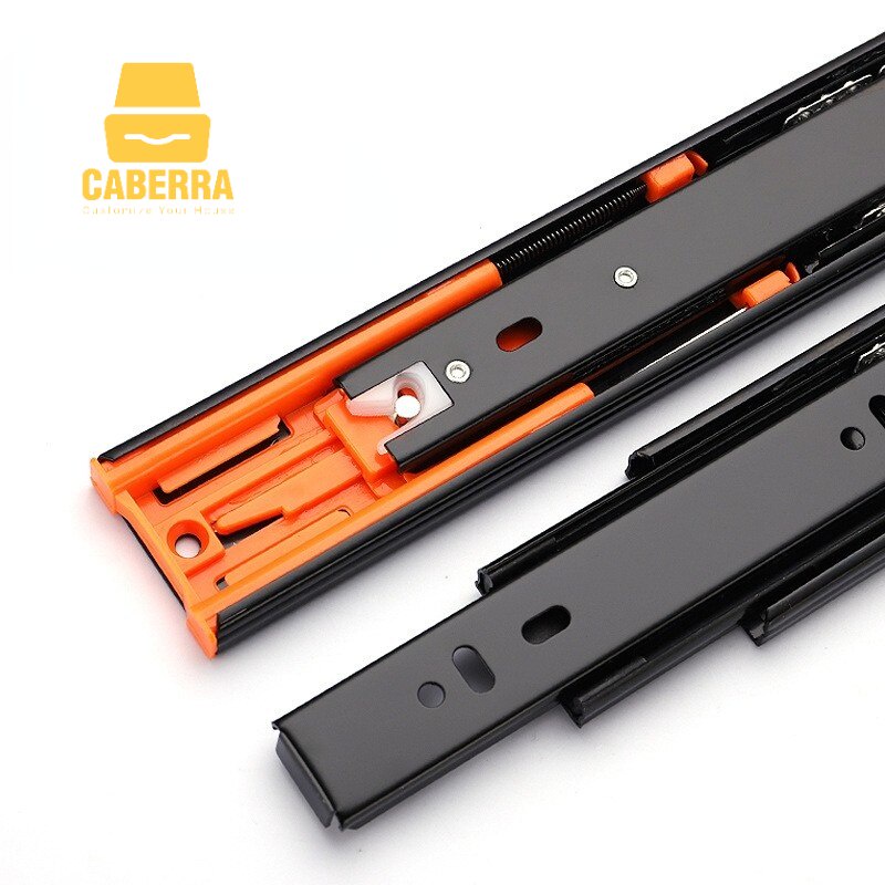 Cold-rolled Steel Drawer Slide Three-fold Guide Rail Load-bearing Rail ...