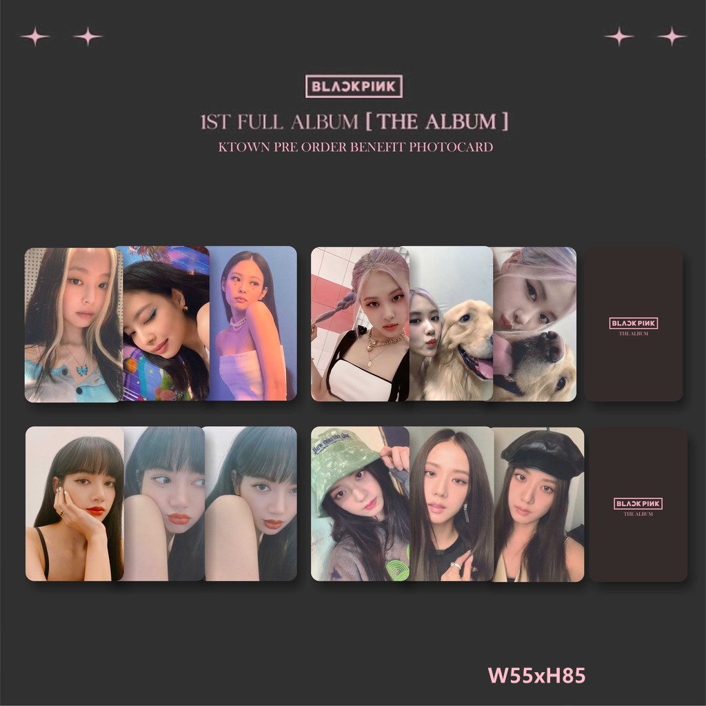 LISA ROSE THE ALBUM photo card LOMO card JENNIE JISOO idol photo ...