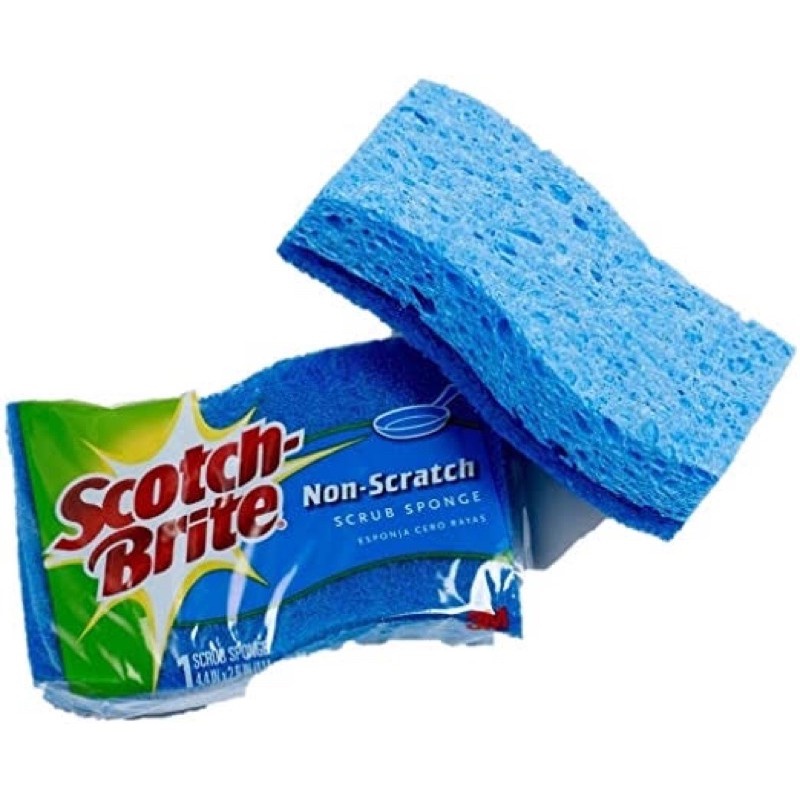 Scotch-Brite Non-Scratch Scrub Sponge 1 PACK 4.4in X 2.6inX 0.8in ...