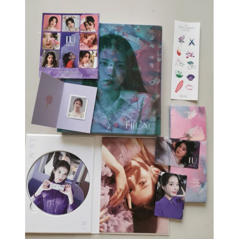 IU 5th Album: LILAC HILAC Inclusions: Photocard Sticker | Shopee ...