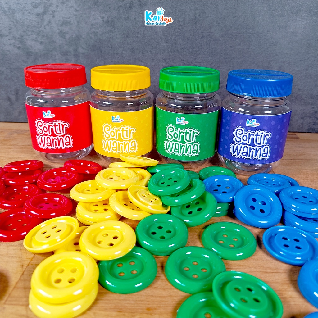 Button Sorting / Pompom Sorting / Color Sorting / Montessori ...