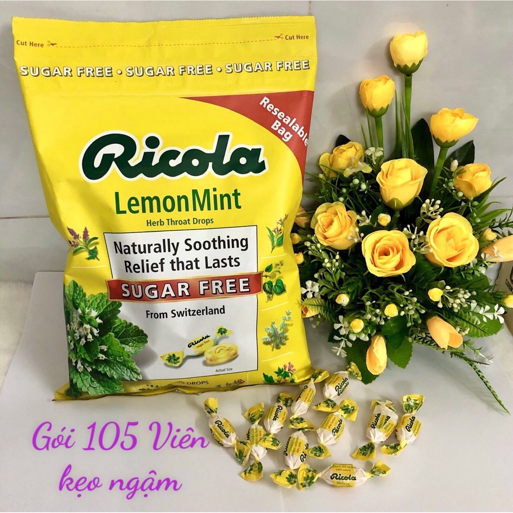 Ricola LEMONMINT sugar-free cough lozenges 105 tablets | Shopee Philippines