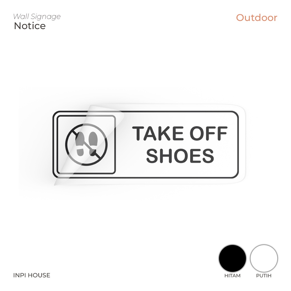 Take off shoes sticker - Footwear Open Marker - floor sticker - Wall ...
