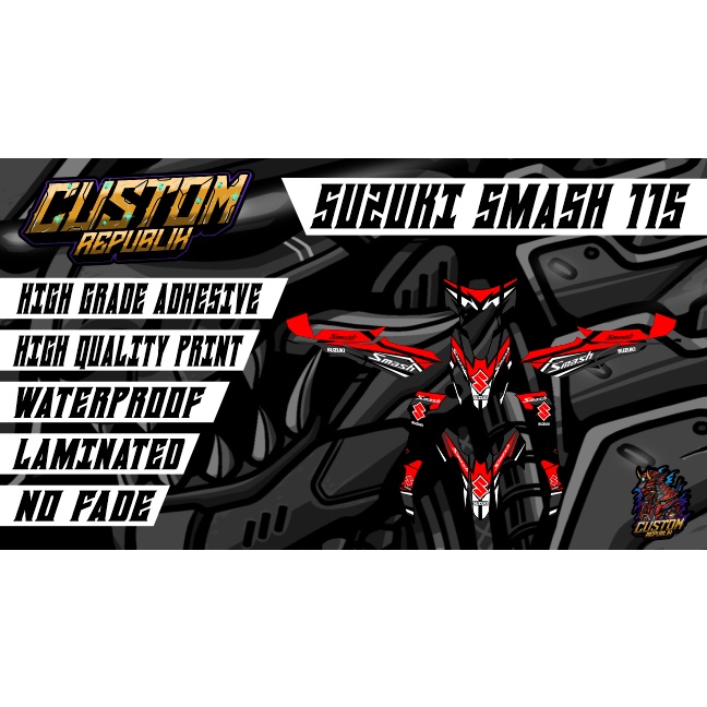 Suzuki Smash 115 Stripe Decals Set | Shopee Philippines