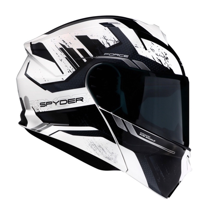 Spyder Full Face Modular Motorcycle Helmet Force Model (Free Clear ...