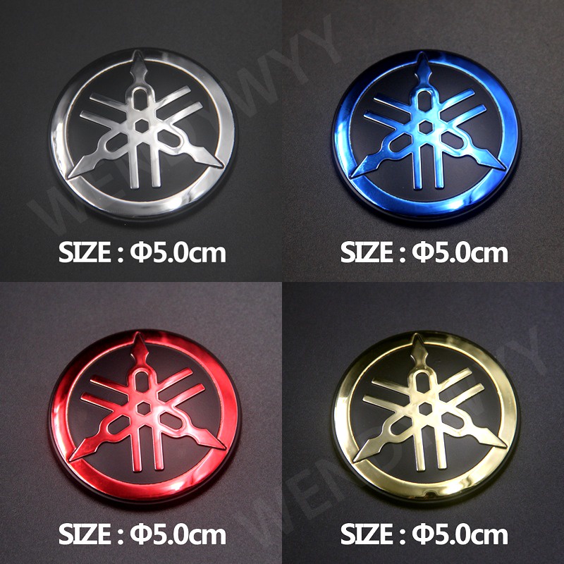 1pcs 50mm 3D Raised Motorcycle Decal Badge Tank Sticker Round ABS ...