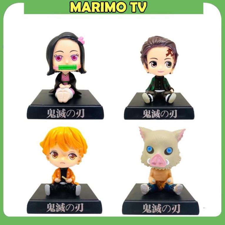 Kimetsu no Yaiba Chibi Shaking Head Kamado Tanjirou, Hashibira Inosuke ...