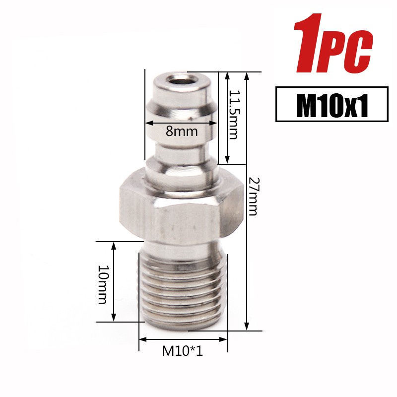 High Pressure Quick Connector Fittings Stainless Steel 8MM M10x1 ...