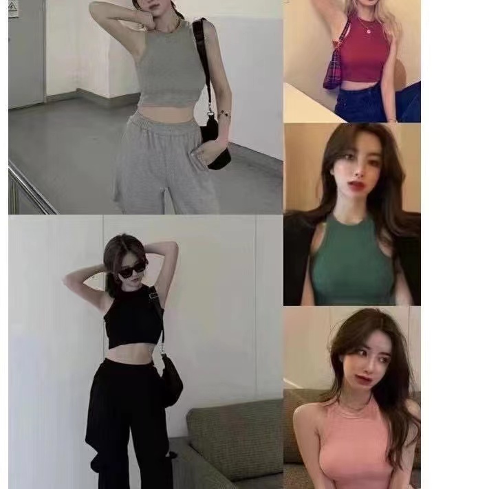 Women's Long Hem Padded Bralette Sando Crop Top | Shopee Philippines