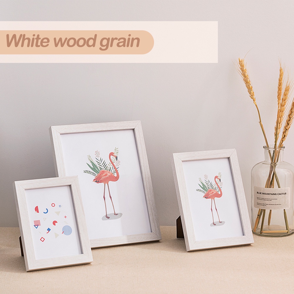 Wooden Photo Frame (A4, 4*6/5*7/6*8/8*10 inch) Picture Frame With Stand ...