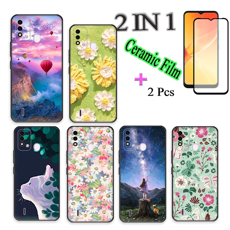 2 IN 1 ITEL P37 ITEL Vision 2S P651L P651W Painted Pattern Slim Soft ...
