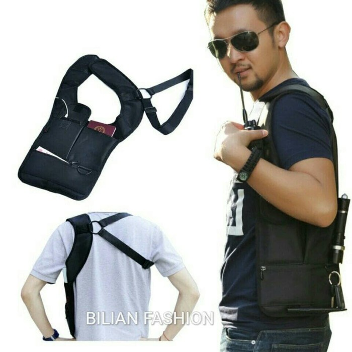 Gadget Vest FBI Police Multifunction Sling Bag | Shopee Philippines