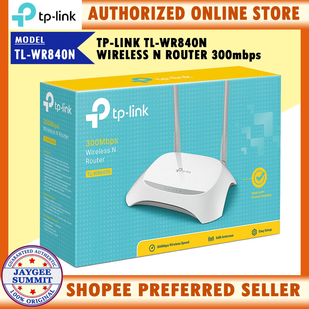 TP-Link TL-WR840N Wireless N Router 300Mbps Wireless transmission rate ...