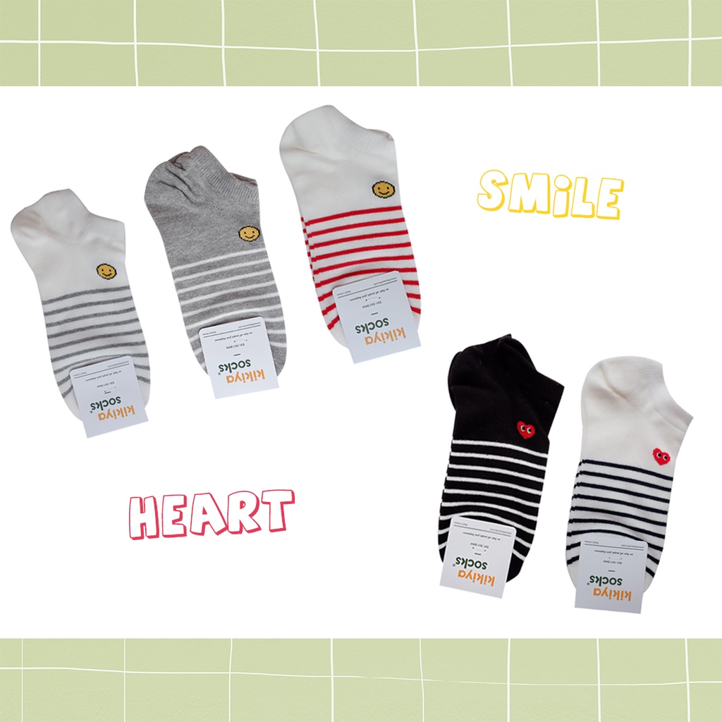 Simple Love-Fashion women's socks with lovely smiley face heart pattern ...
