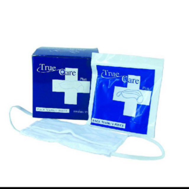 True care plus face mask White Cloth (White Dust mask) 1 Box Contains ...