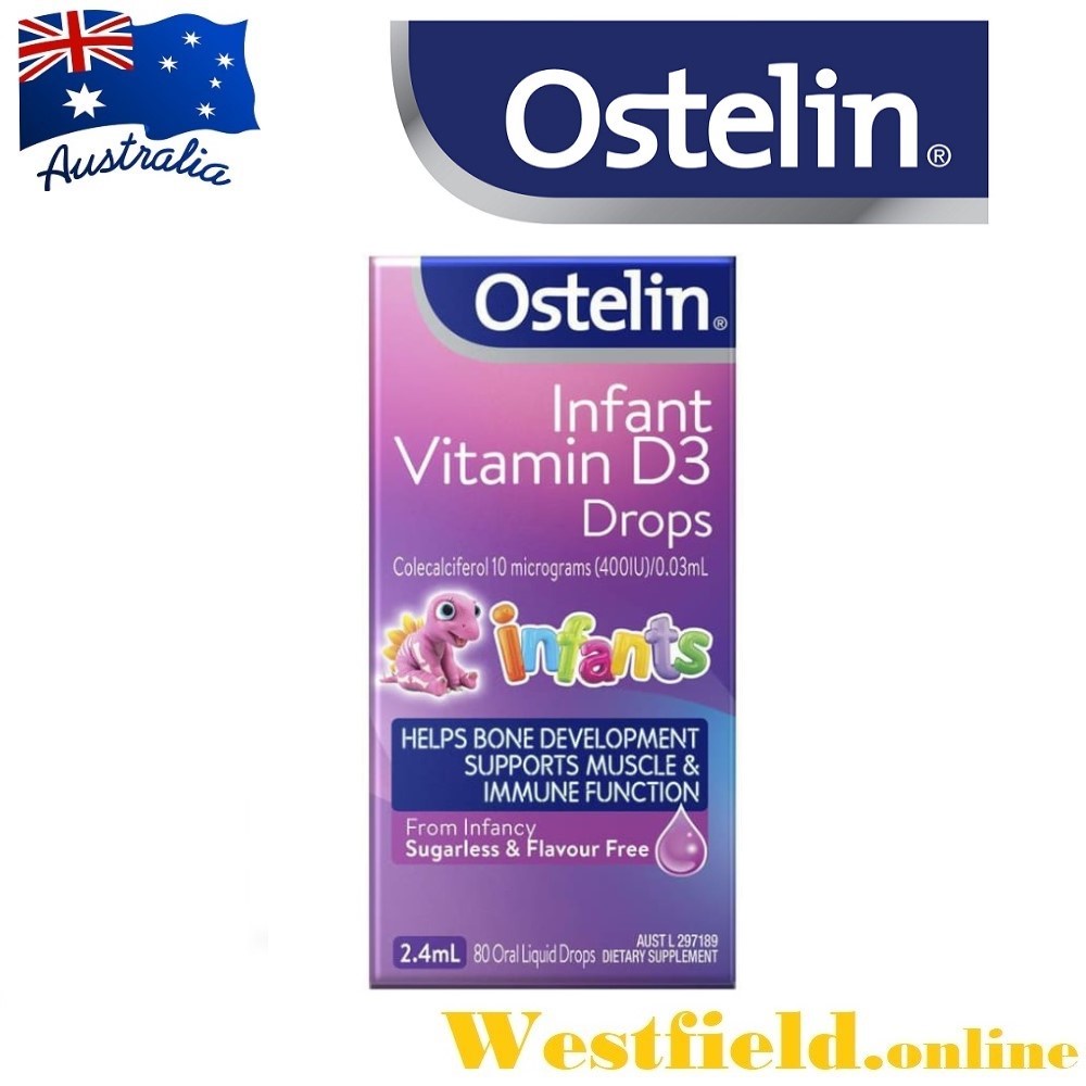Ostelin Infant Vitamin D3 Vitamin D Drops ( 2.4ml ) | Shopee Philippines