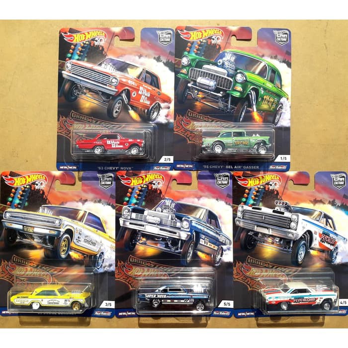 Hotwheels CAR CULTURE DRAG STRIP DEMON COMPLETE Set 5pcs - DODGE ...