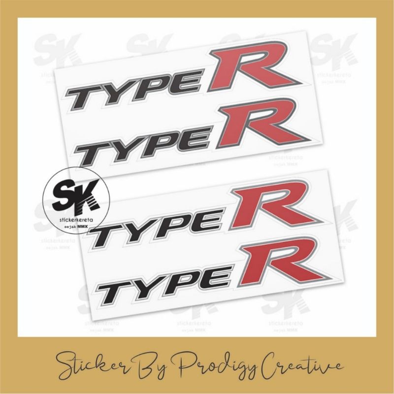Type R Honda Civic FD Vinyl Car Sticker | Shopee Philippines