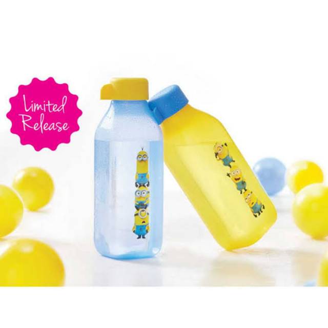 Eco Tupperware Drinking Bottle 500ml Cute Minion Edition | Shopee Philippines
