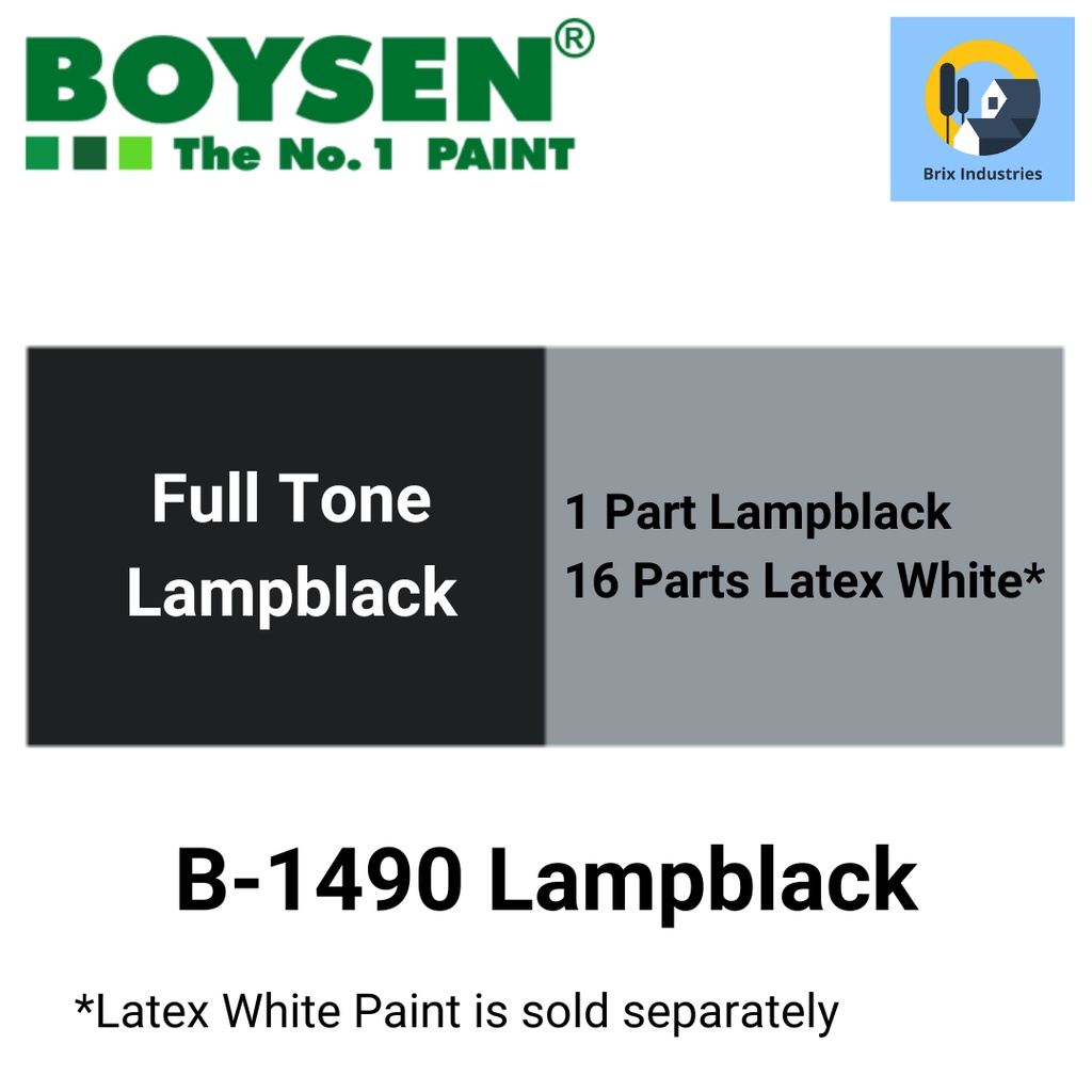Boysen Paint Latex Color Full Tone 1 Liter Thalo Blue Green Lampblack ...