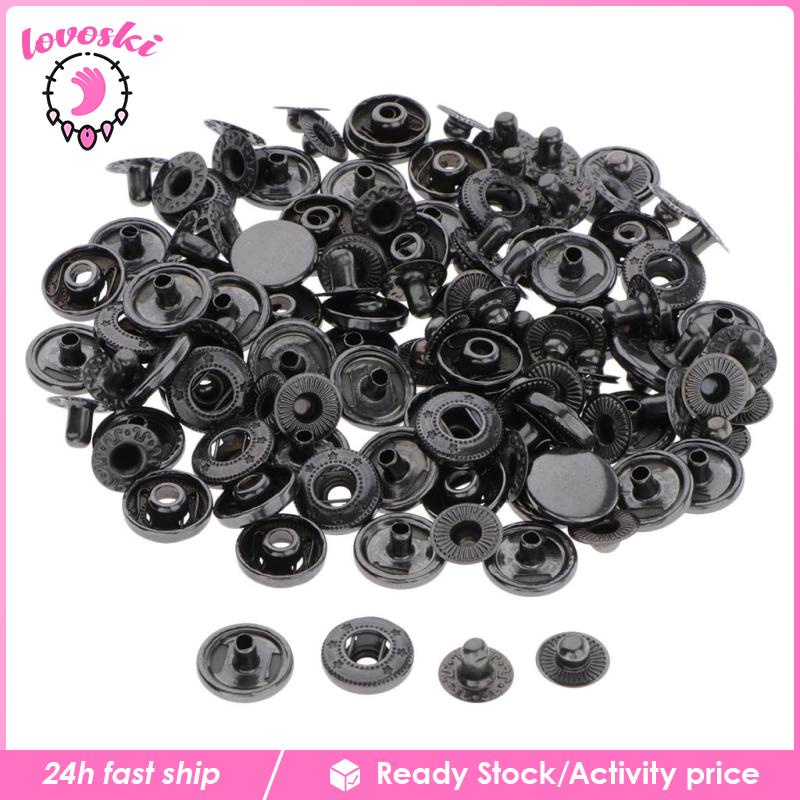 30x Fasteners Stud Button for Leather Jacket Jeans Bag 17mm | Shopee ...