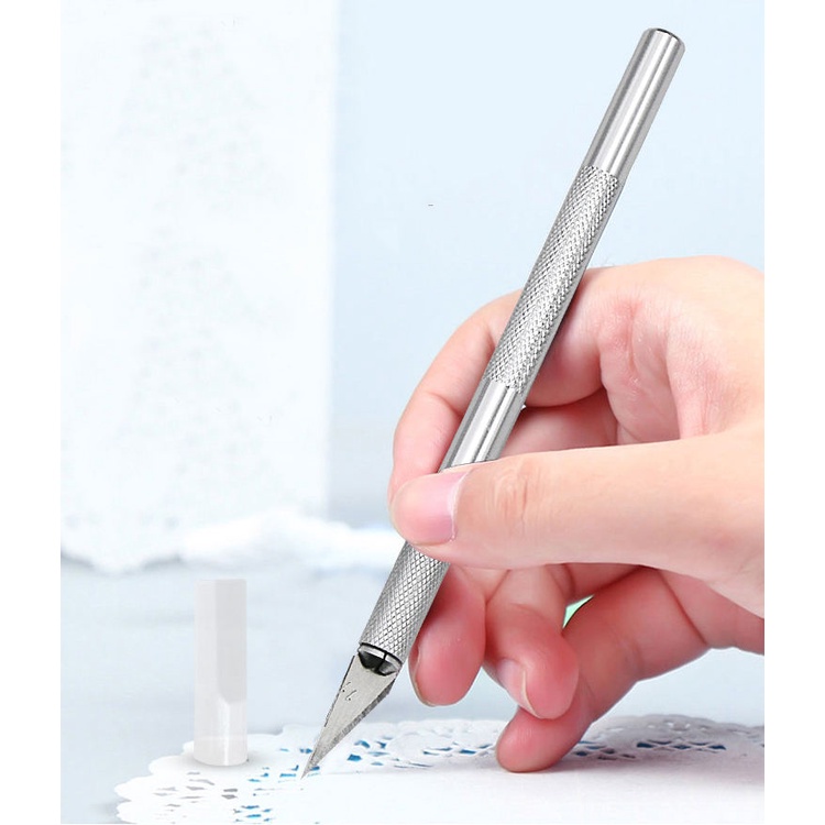 Browns Precision Knife with 5 Blades Stainless Steel Craft Knives Pen ...