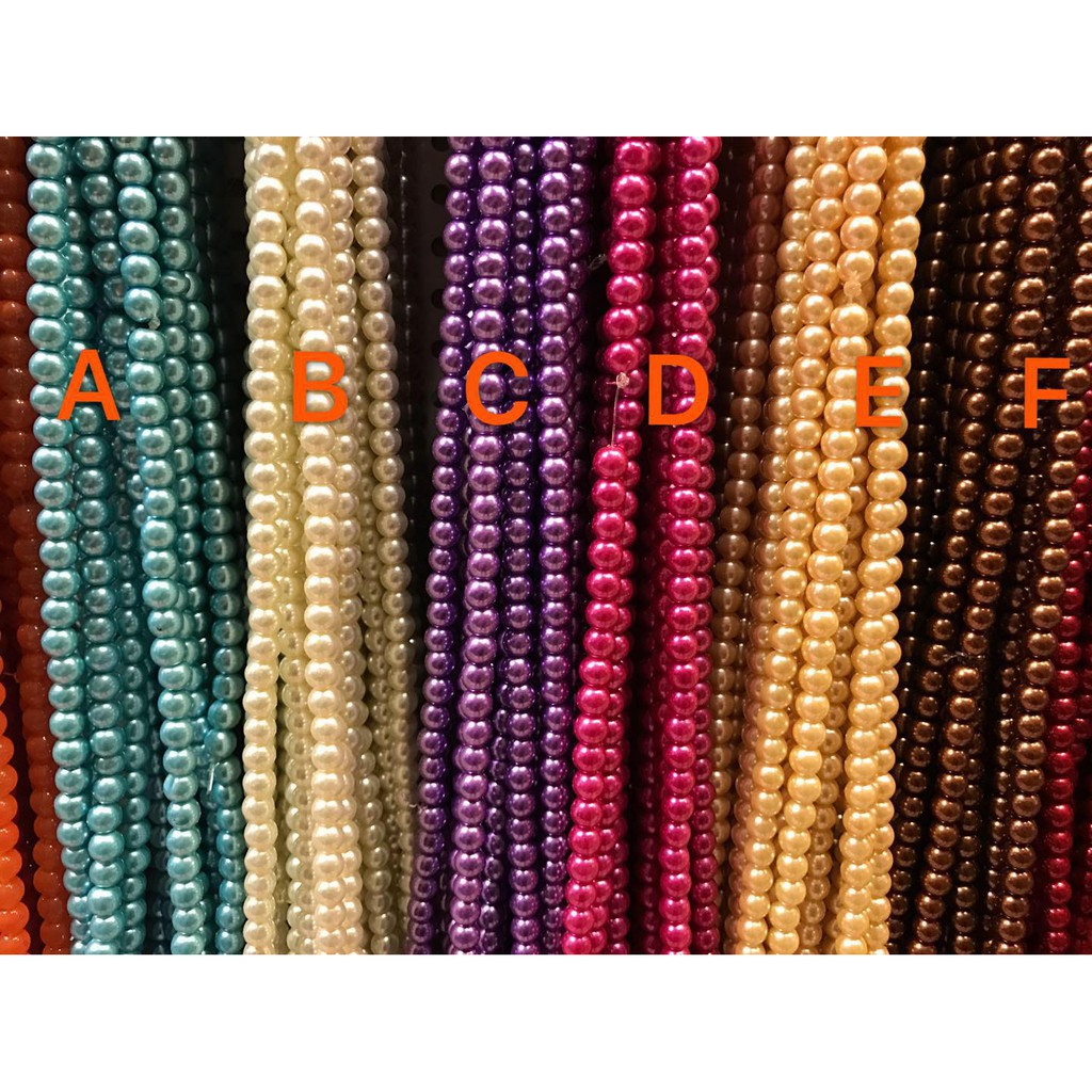 PEARL BEADS -8mm (103 PCS PER STRAND) ☆COD | Shopee Philippines