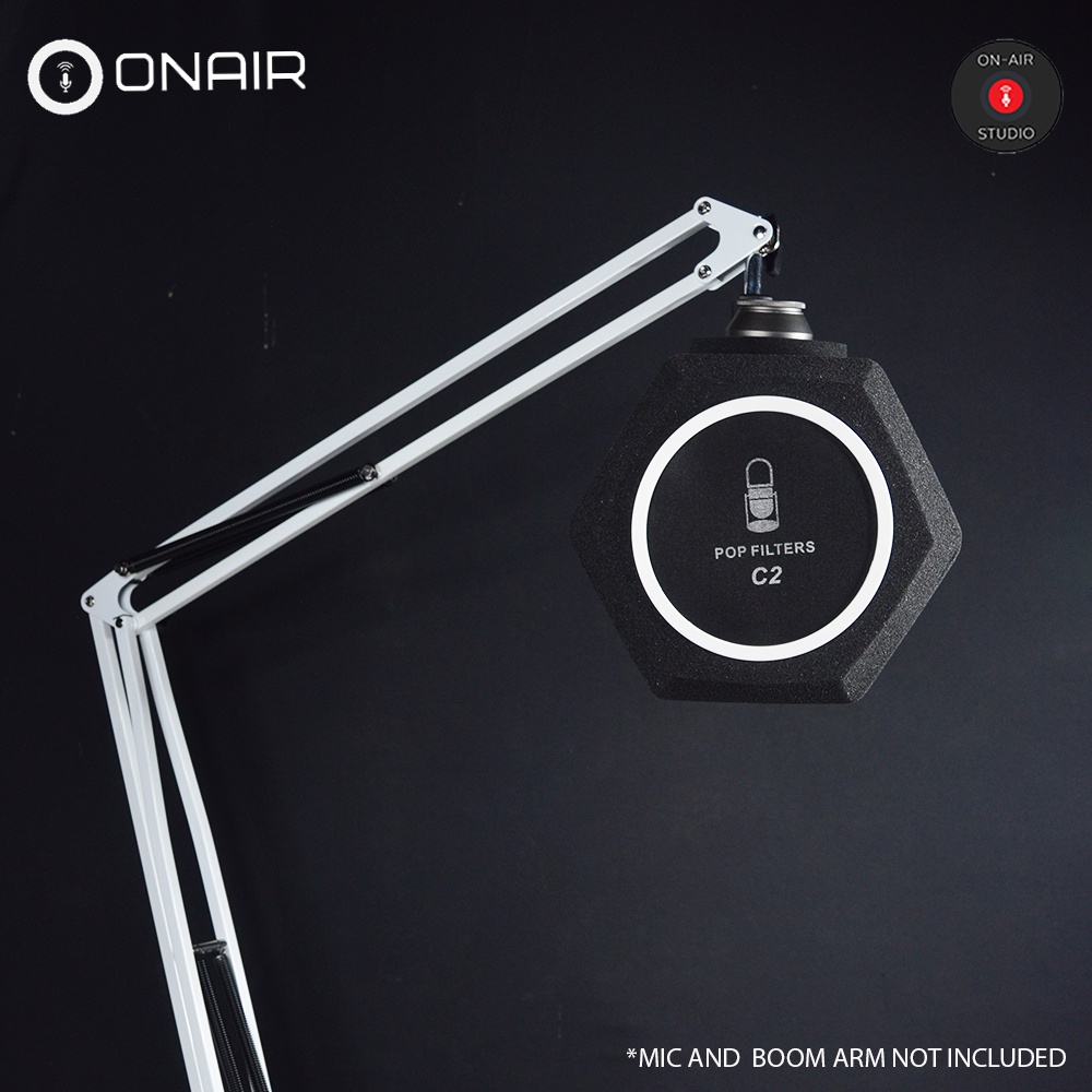 ONAIR C2 Acoustic Foam Pop Filter Noise Reduction Isolation Shield ...
