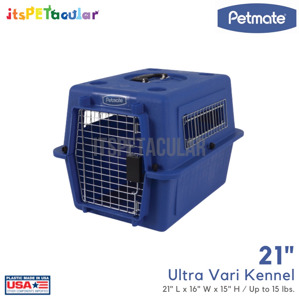 Petmate Ultra Vari Kennel Pet Carrier 21" (Up to 15lbs) - For Cats and ...