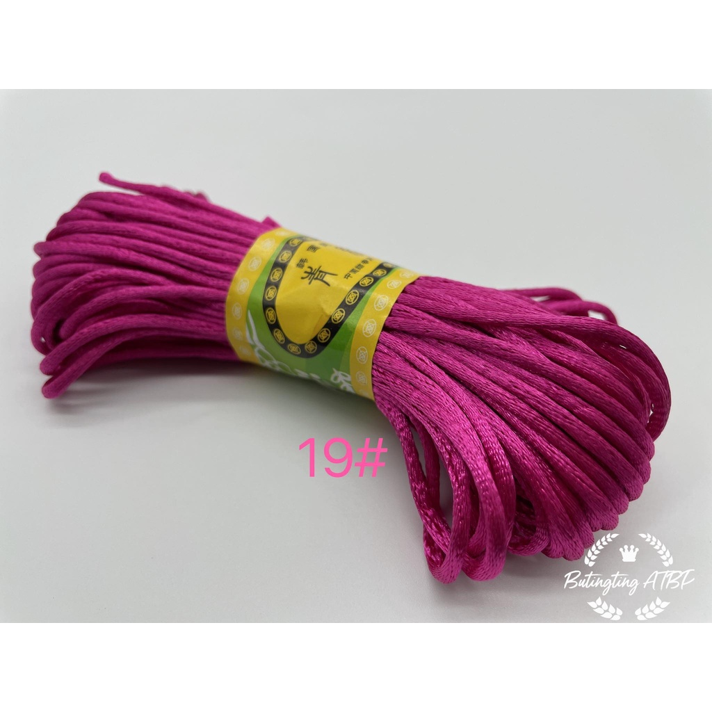 20 Yards/ bundle 2.5mm Polyester Braided Long Rope DIY Chinese Knot ...