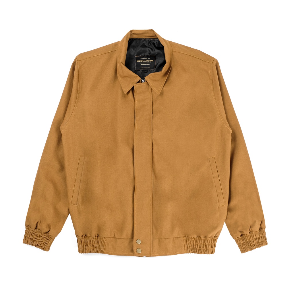 Halland HARRINGTON JACKET KHAKI - HARRINGTON JACKET | Shopee Philippines