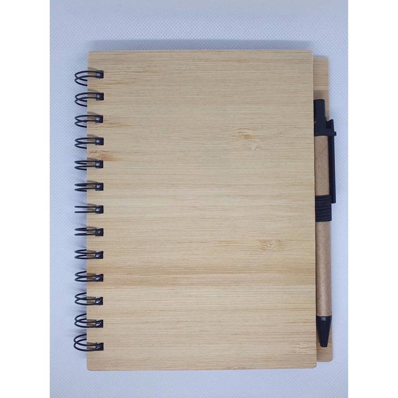 Bamboo Design Notebook Notepad with Pen | Shopee Philippines