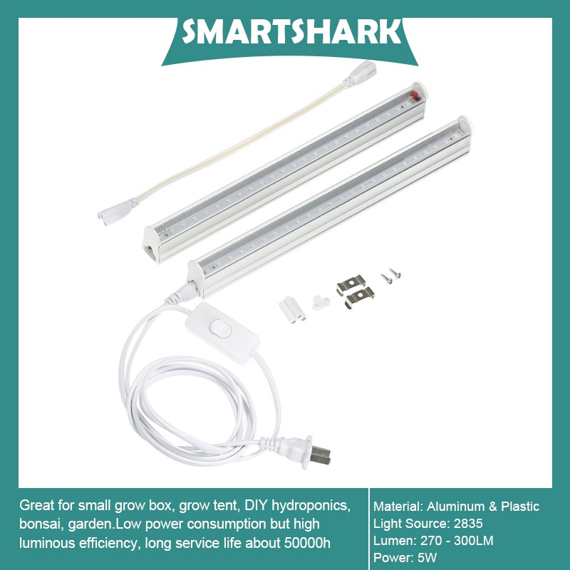 [COD] 2-Pack LED Grow Light Strips 5W T5 Tube LED for Plants High ...
